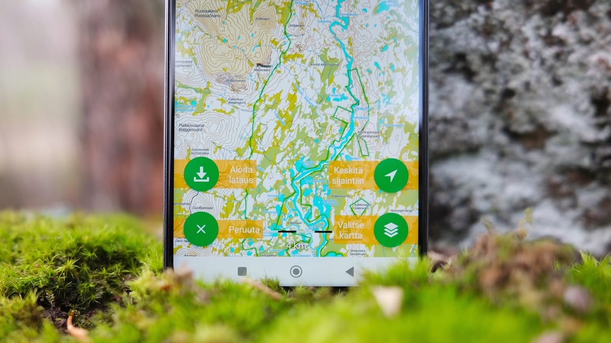 Näin lataat offline-karttoja Karttaselaimen mobiiliversiossa - Karttaselain