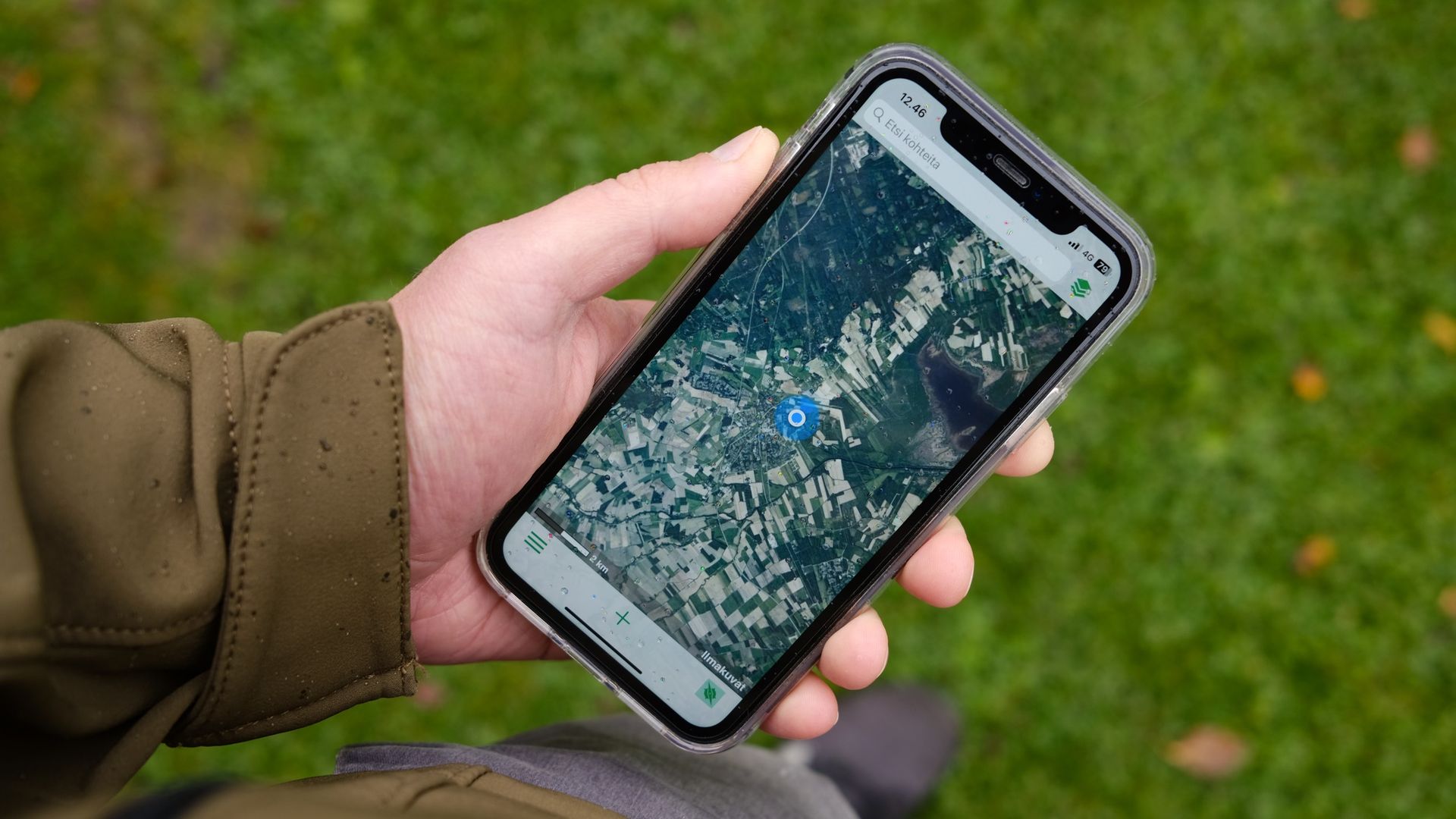 Pikaopas: Kartan kääntö kulkusuuntaan Karttaselaimen mobiiliversiossa ...